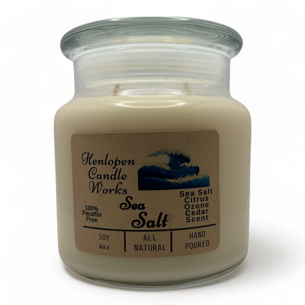 Sea Salt | Paraffin-Free, Soy-Based Candle | Henlopen Candle Works In ...
