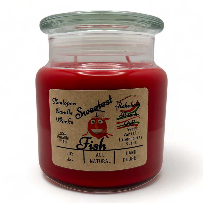 Sweetest Fish | Paraffin-Free, Soy-Based Candle | Henlopen Candle Works ...